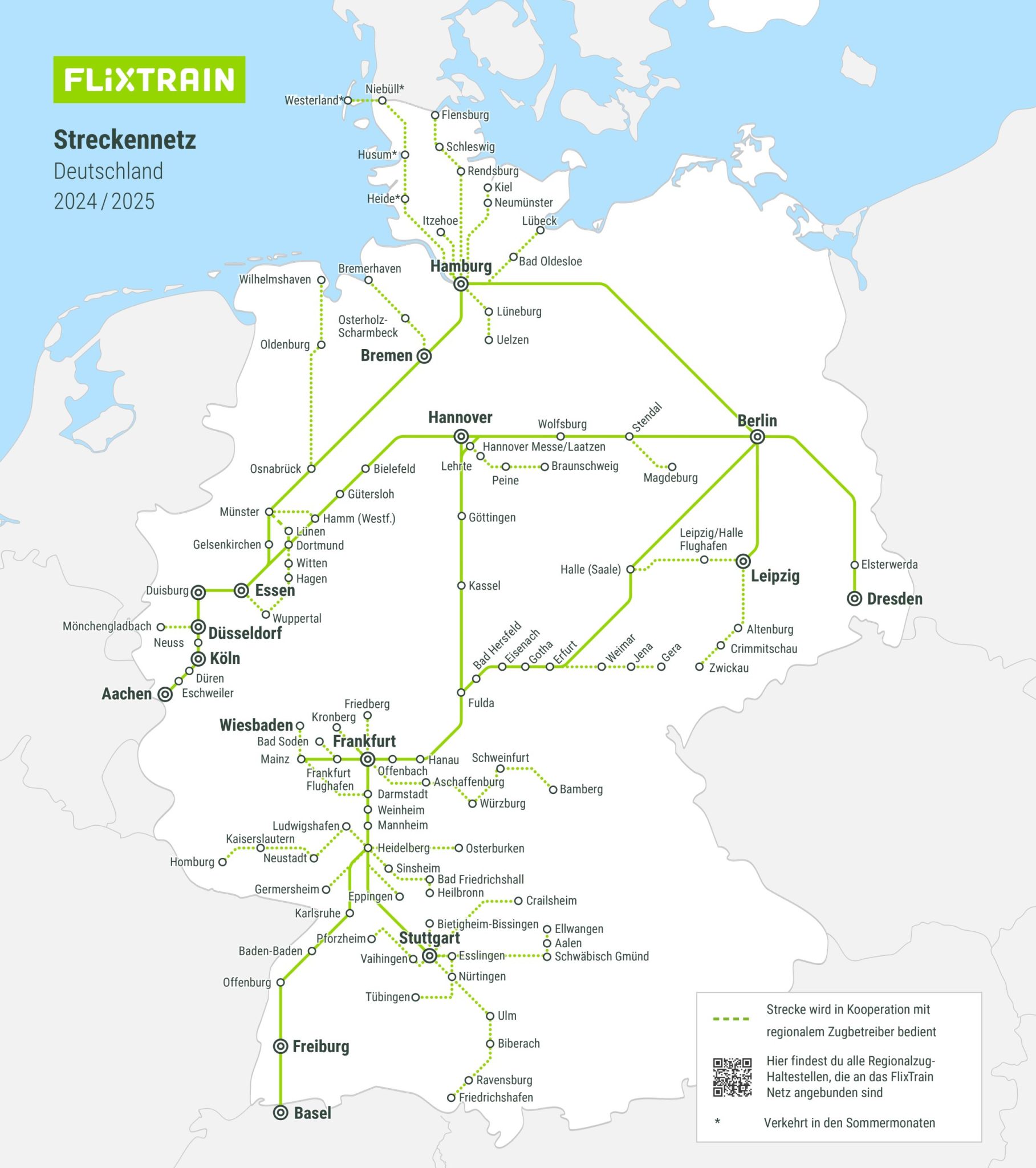 FlixTrain verdoppelt Anzahl angebundener Städte und verkündet ...
